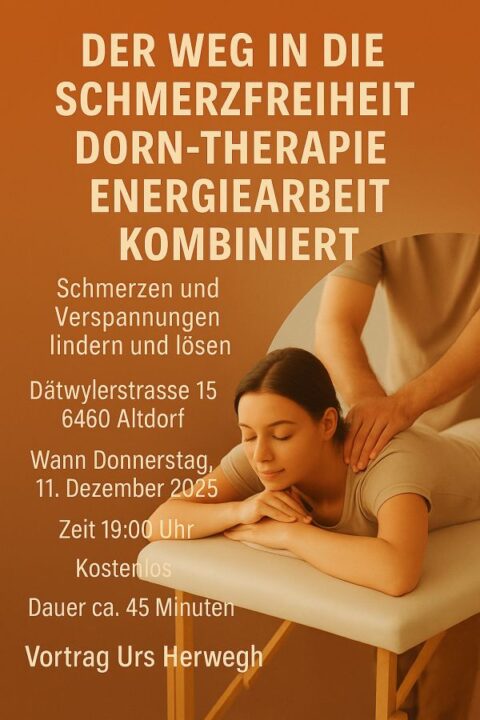 Anmeldung zum Vortrag: Schmerzfreiheit durch Dorn-Therapie ...